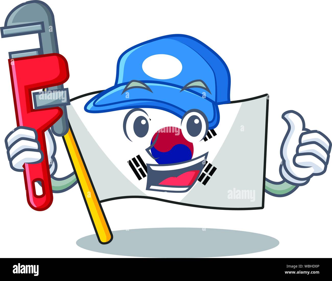 Plumber korean flag stored in character drawer Stock Vector Image & Art ...