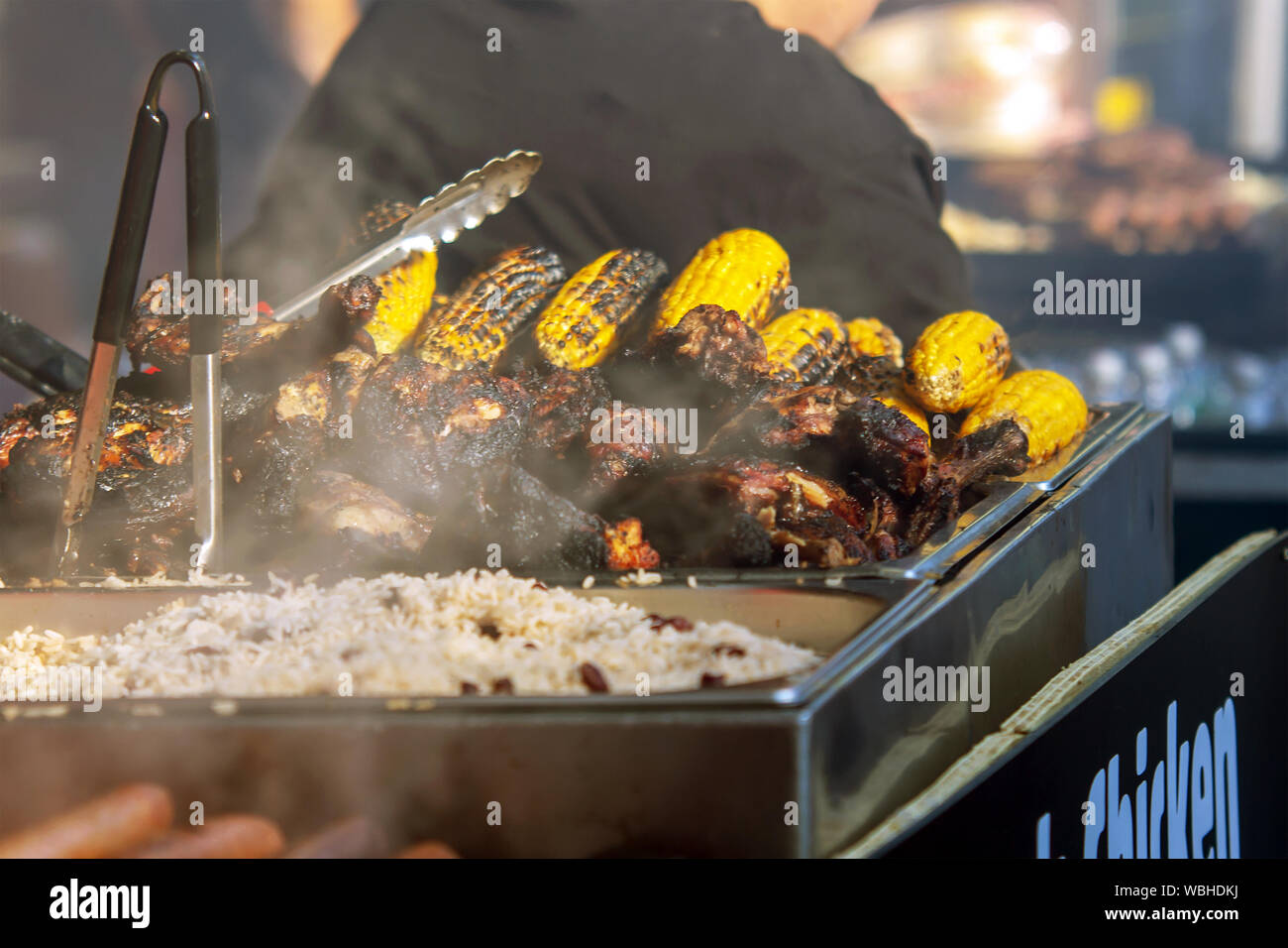 Notting hill carnival food corn hi-res stock photography and images - Alamy