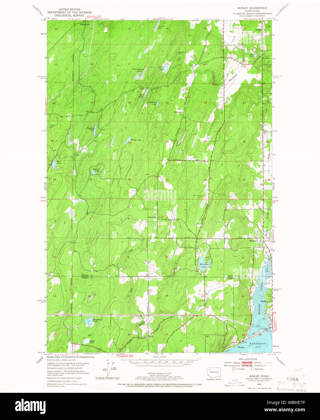 Map of burley hi-res stock photography and images - Alamy