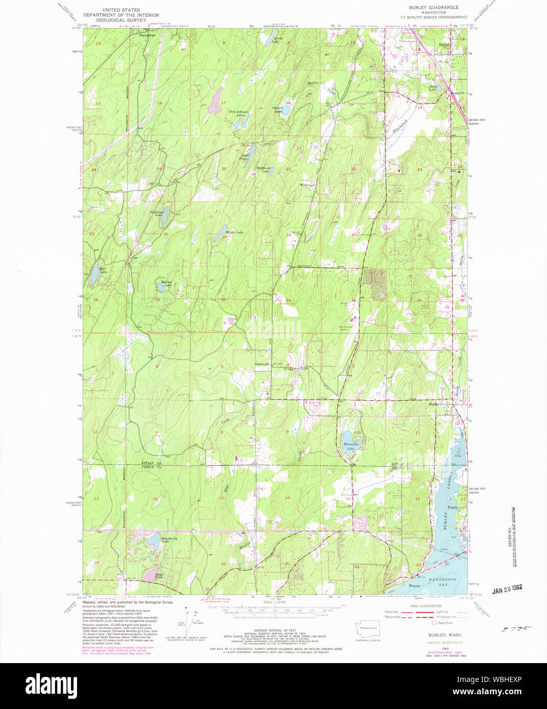 Map of burley hi-res stock photography and images - Alamy