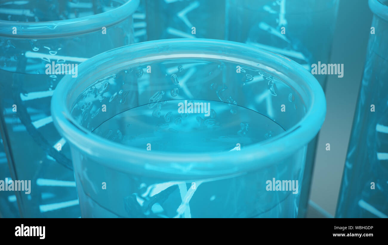 Double helical structure of DNA inside the test tube, DNA molecule, RNA ...