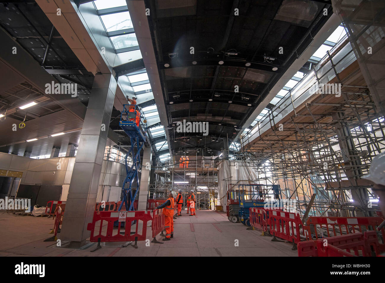 Elizabeth line station entrance hi-res stock photography and images - Alamy