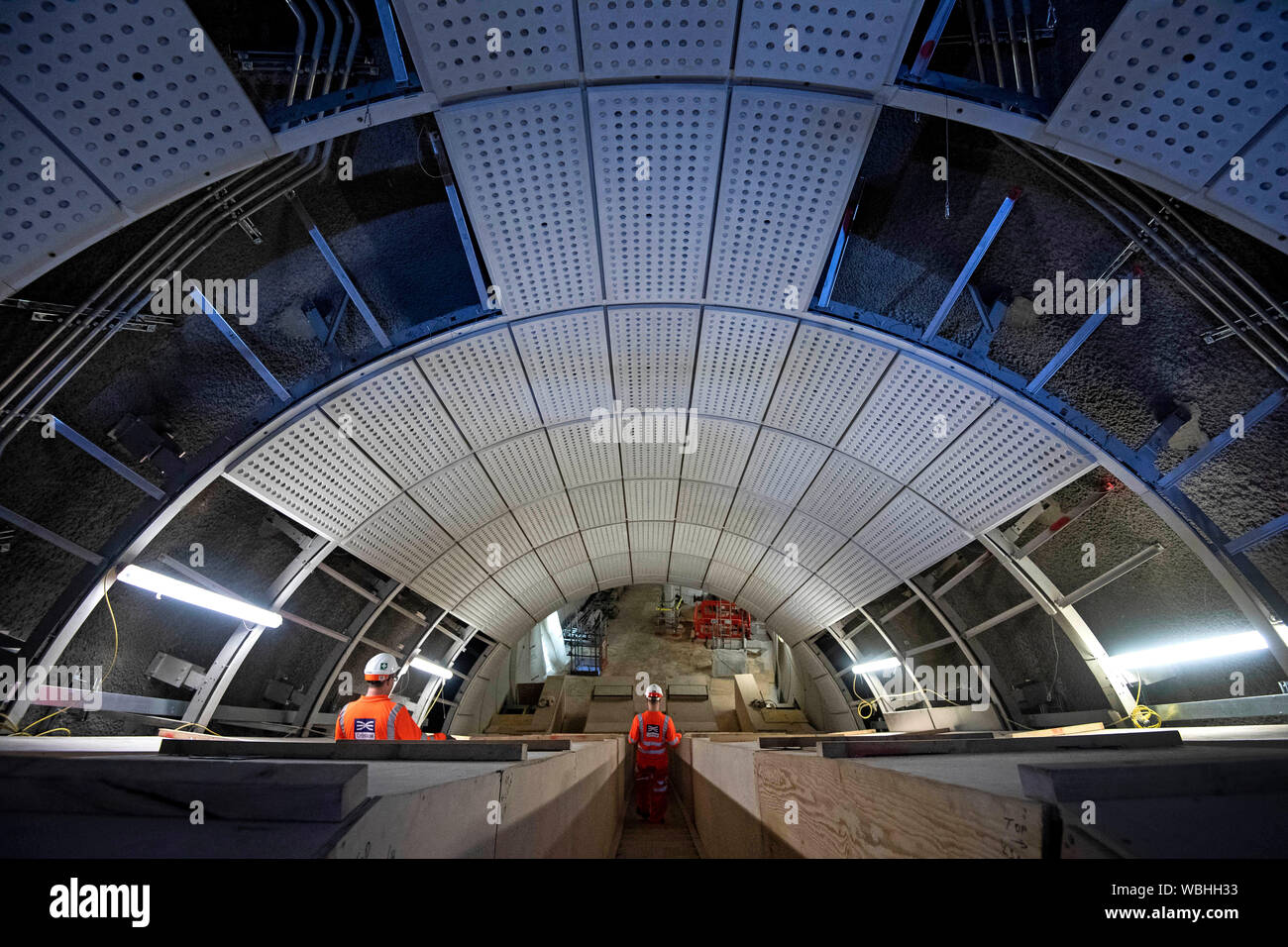 Crossrail railway project on platform hi-res stock photography and ...