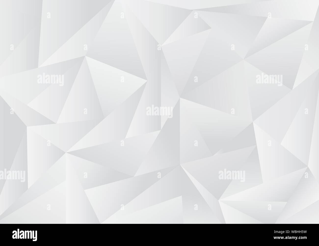 Abstract gray and white low polygon or triangles pattern background and ...