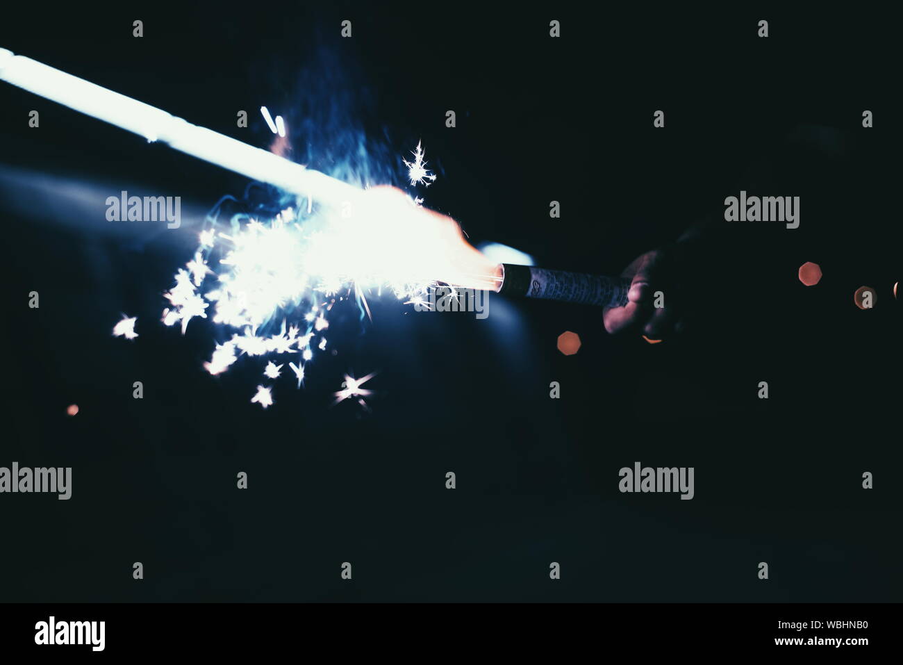 Hand firework hi-res stock photography and images - Alamy