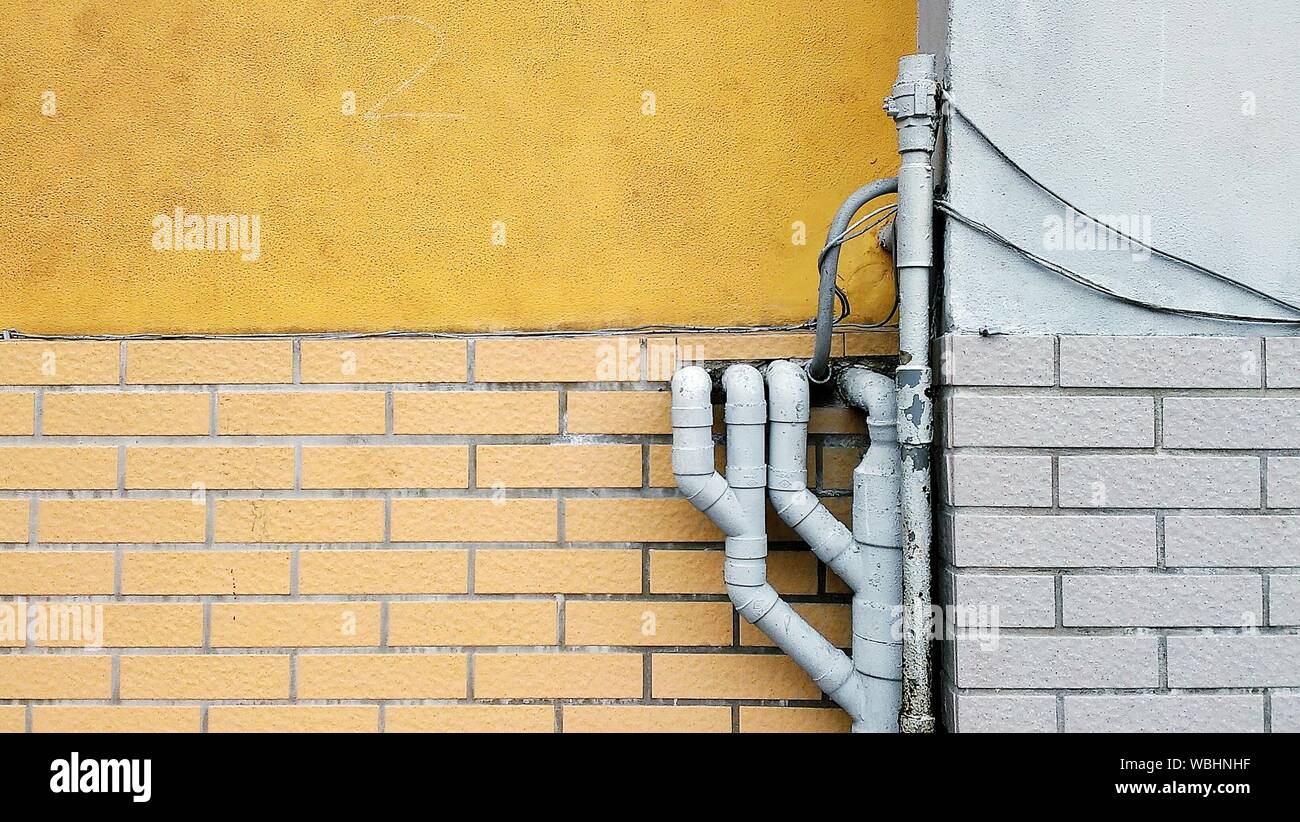Brick Wall Pipes High Resolution Stock Photography and Images - Alamy