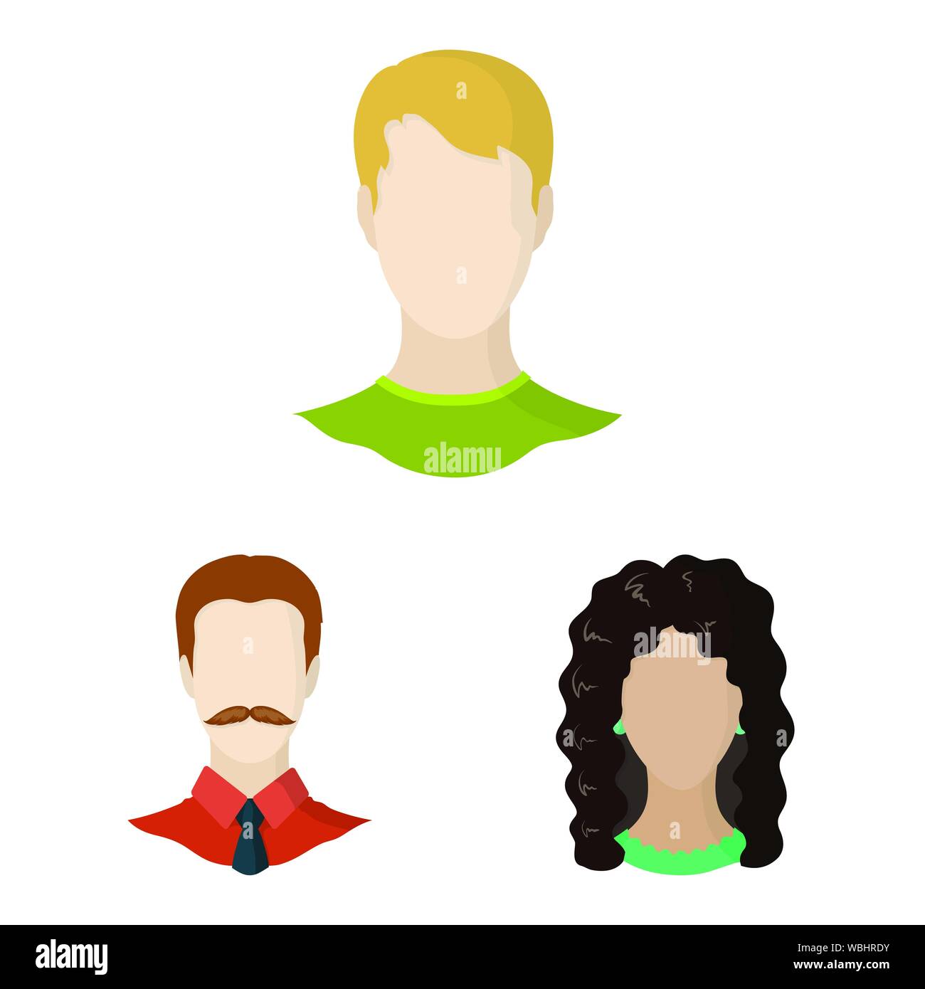 Vector illustration of avatar and dummy logo. Collection of avatar and ...