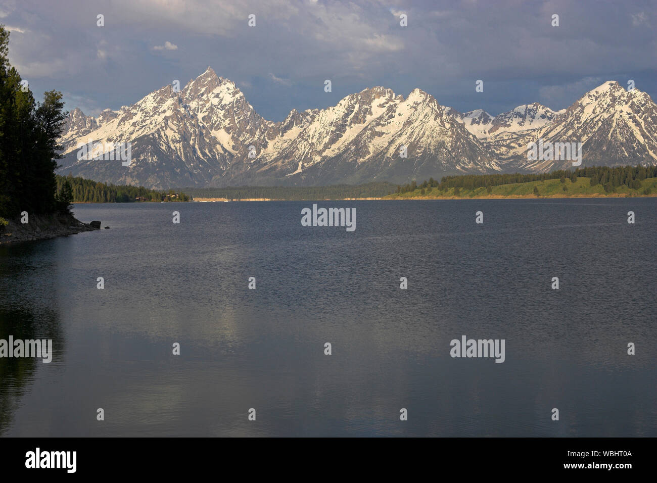 The Teton Range and Jackson Lake from Jackson Lake Dam Grand Teton ...
