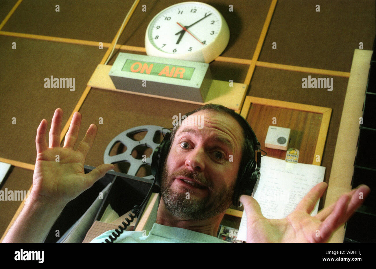 Kenny Everett at Capital Radio 1991 Stock Photo - Alamy