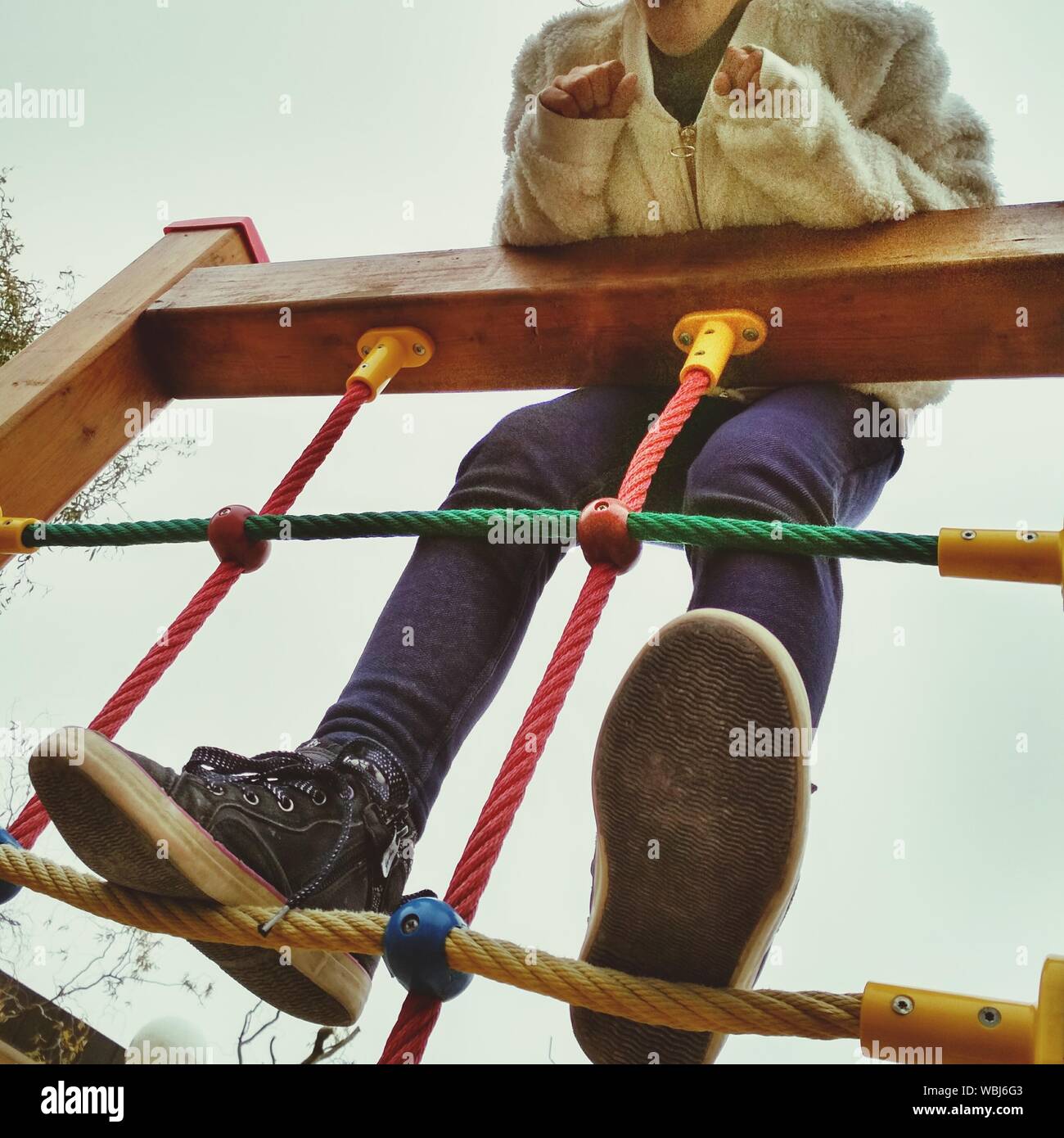Climbing the ropes hi-res stock photography and images - Alamy