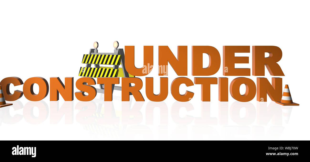 The concept of under construction for your webpage Stock Photo - Alamy