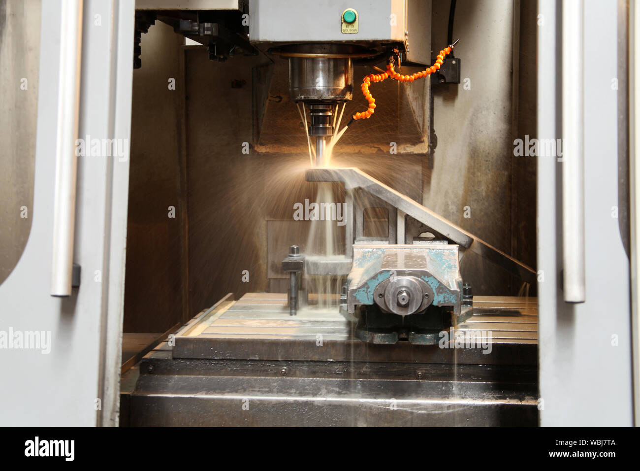 CNC milling at work Stock Photo - Alamy