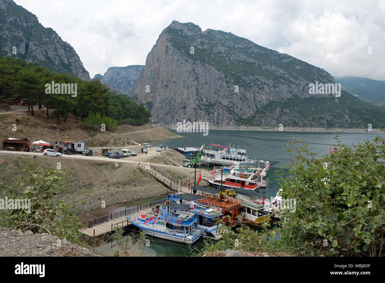 Sahinkaya Canyon is located on the Altinkaya Dam Lake in the Vezirkopru ...
