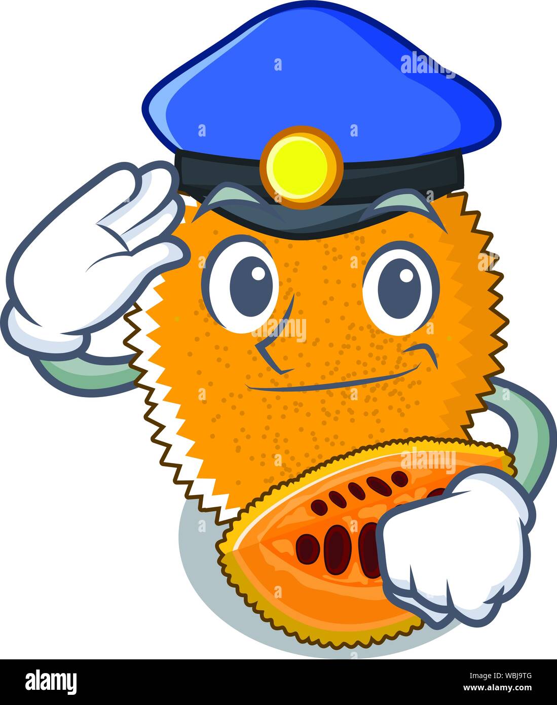 Police gac fruit in a cartoon fridge Stock Vector Image & Art - Alamy