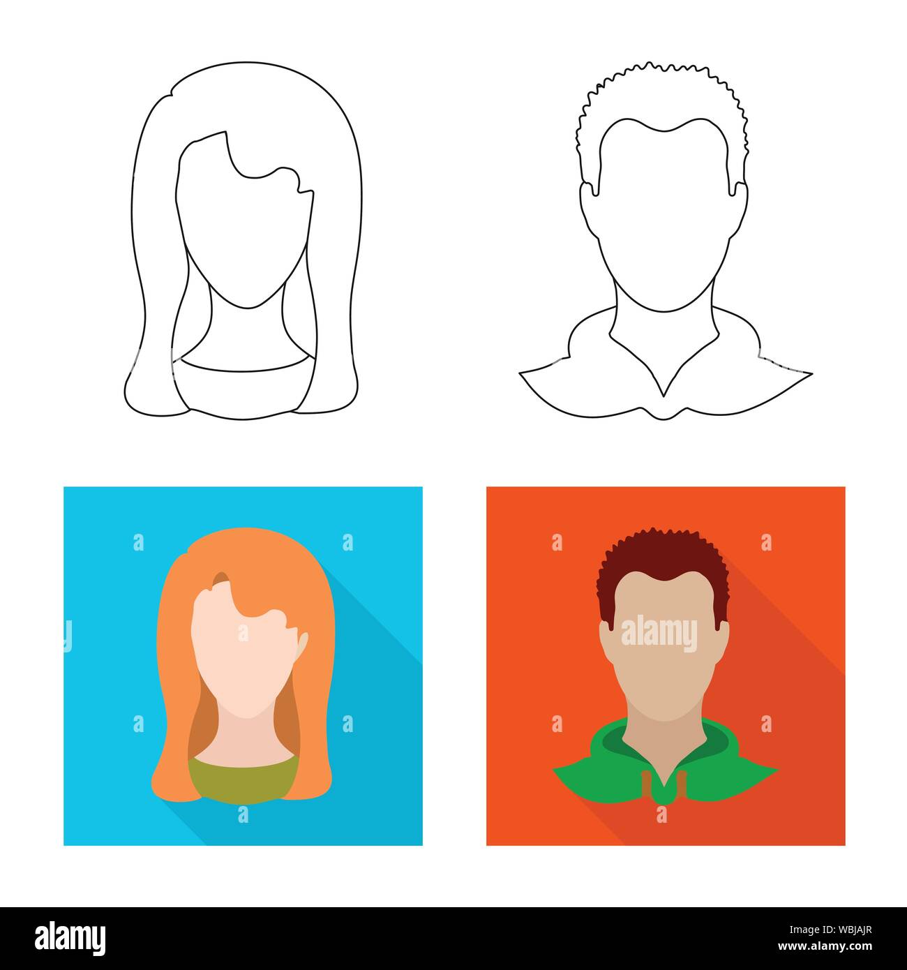 Vector illustration of professional and photo icon. Set of professional ...