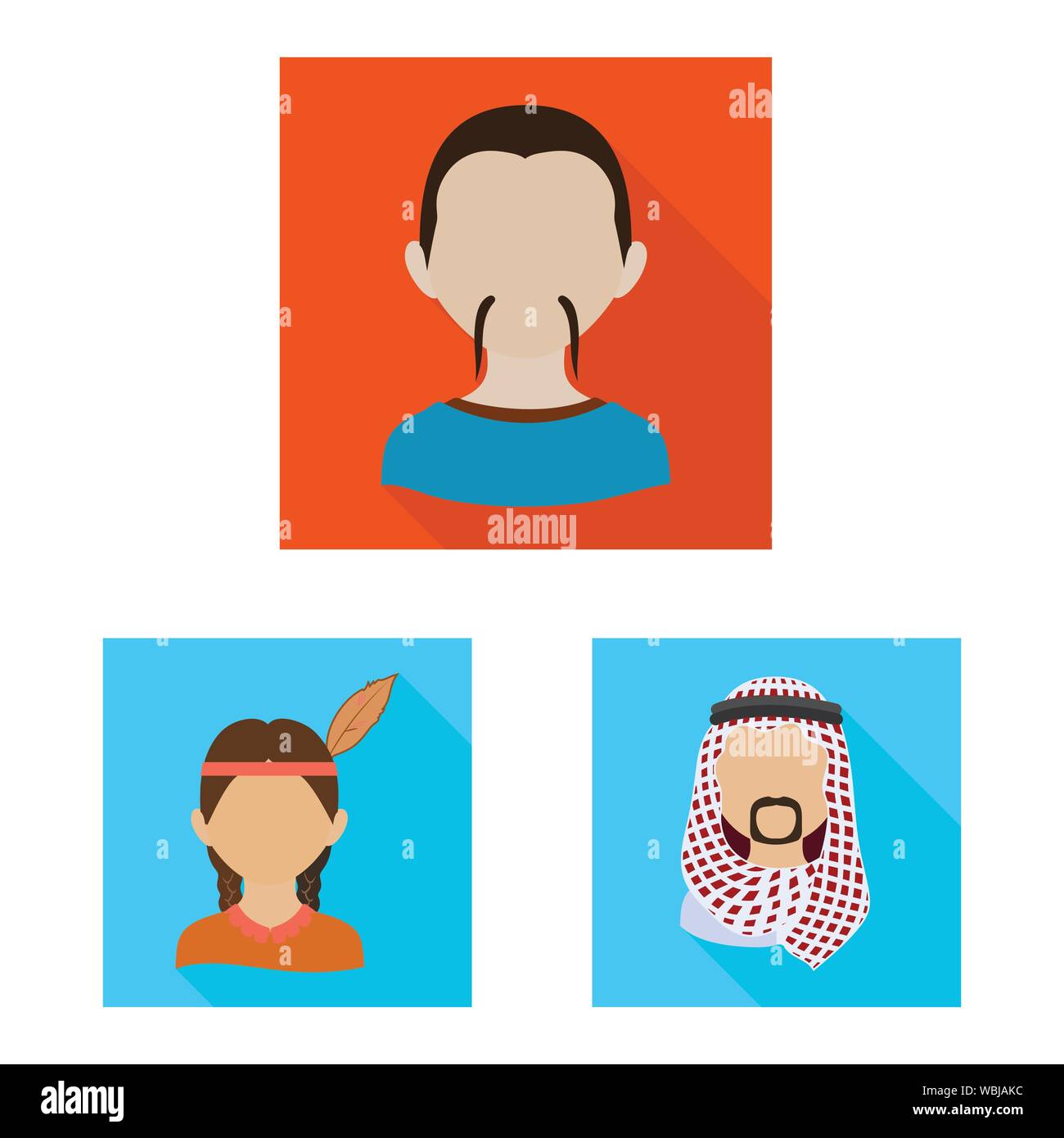 Vector illustration of nation and race symbol. Set of nation and user ... Vector illustration of nation and race symbol. Set of nation and user ...
