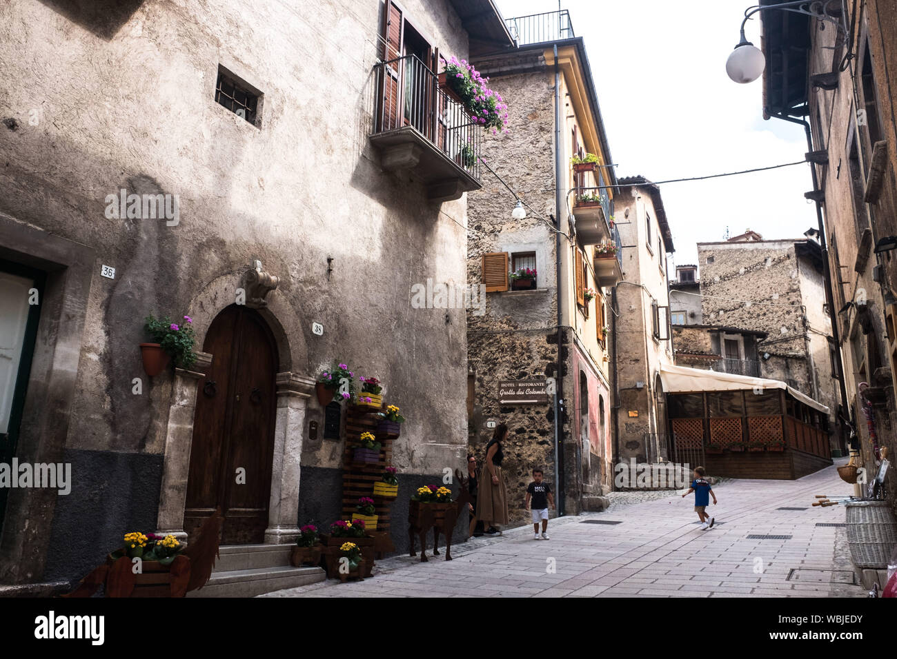 Daily life in Scanno, Italy Stock Photo - Alamy
