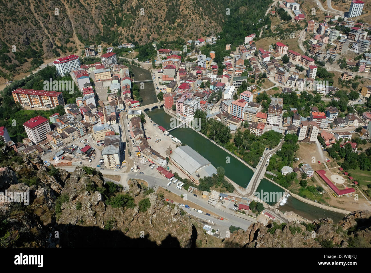 view of gumushane torul from glass cruise terrace Stock Photo - Alamy