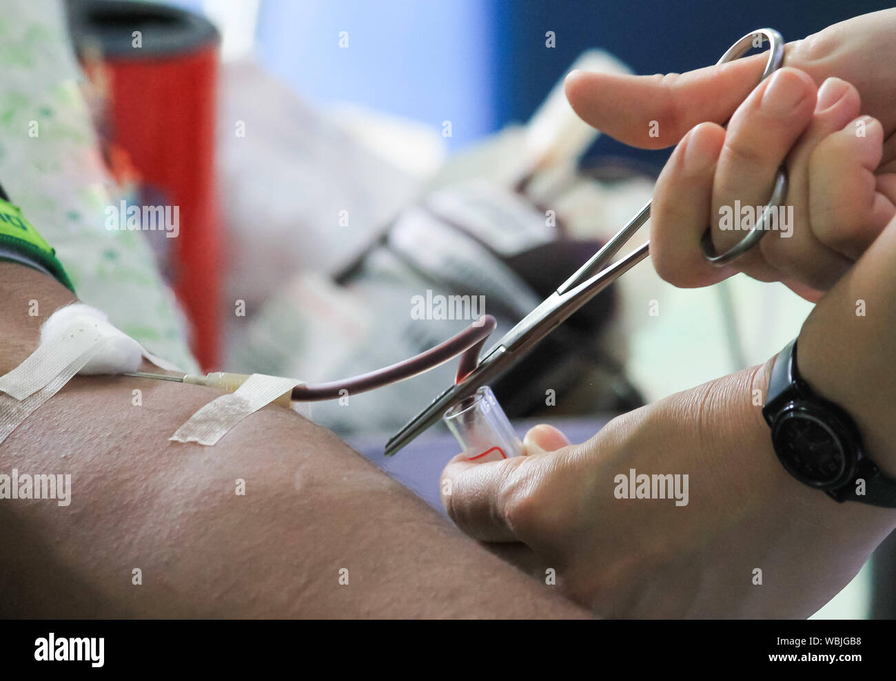 Female patient holding hands hi-res stock photography and images - Alamy
