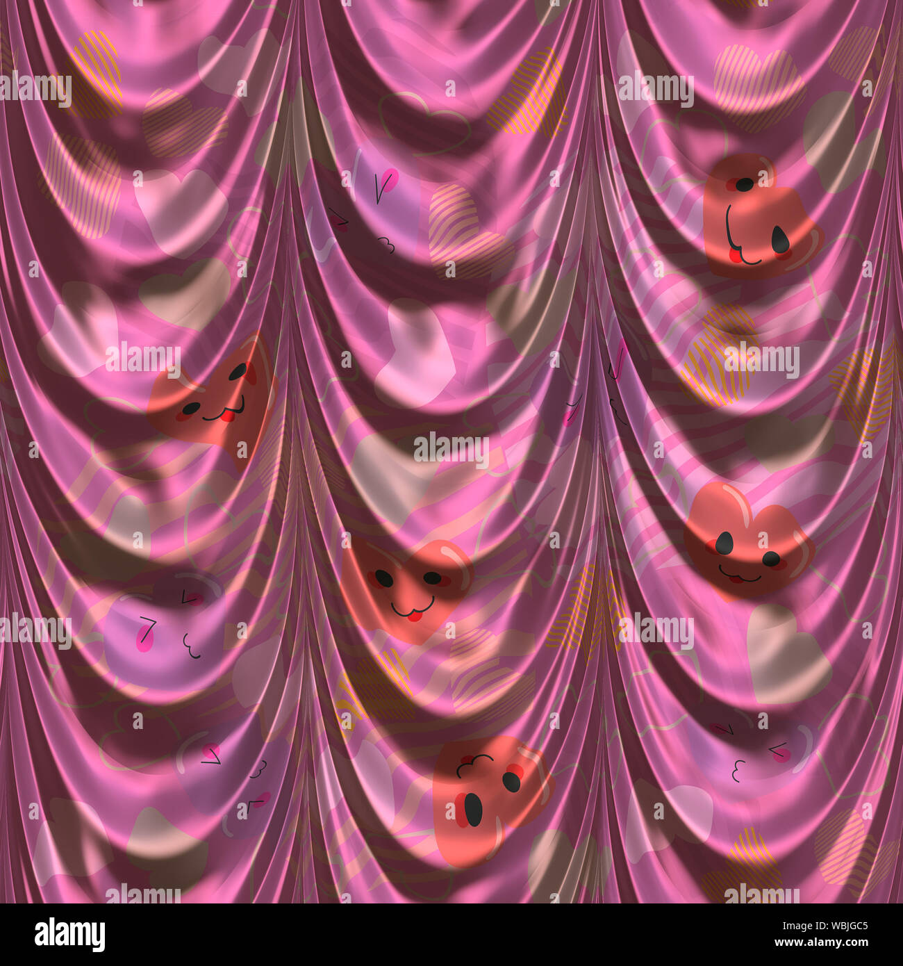 Decorative fabric texture of pink color background Stock Photo - Alamy