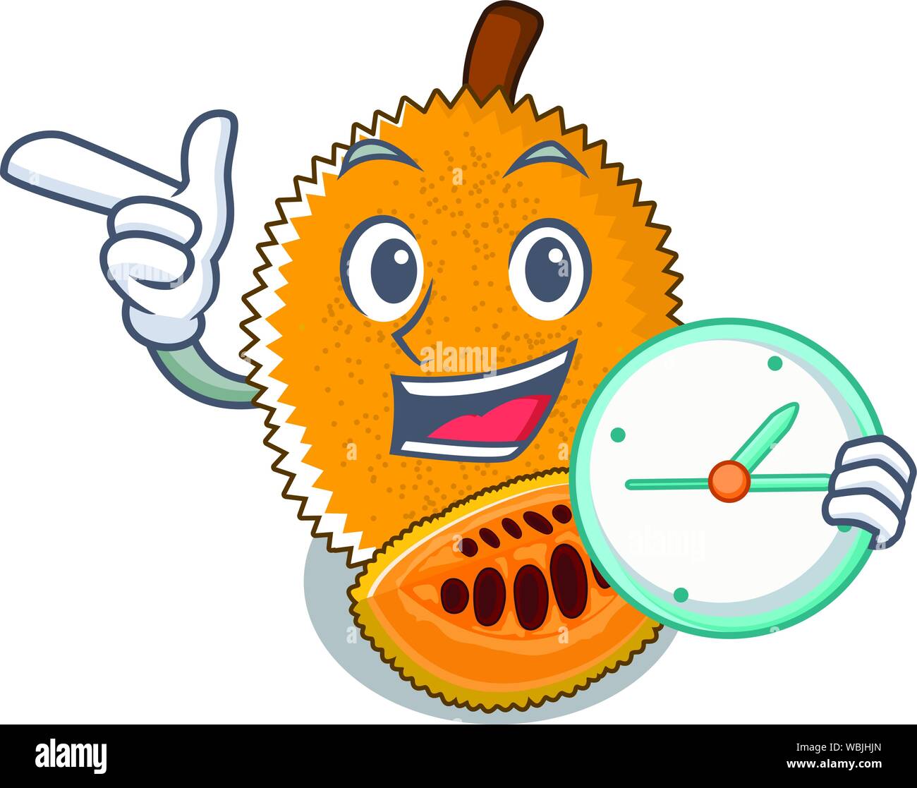 With clock gac fruit with the character shape Stock Vector Image & Art ...