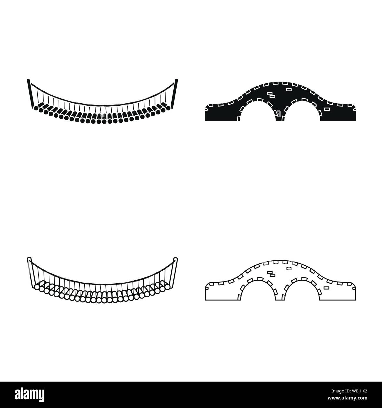 Isolated Object Of Connection And Design Symbol Set Of Connection And Side Stock Vector