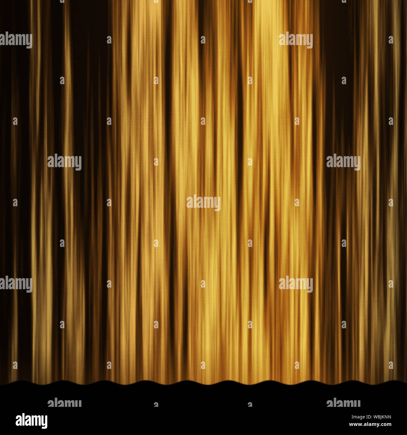 Gold theater stage curtain with light and shadows Stock Photo - Alamy
