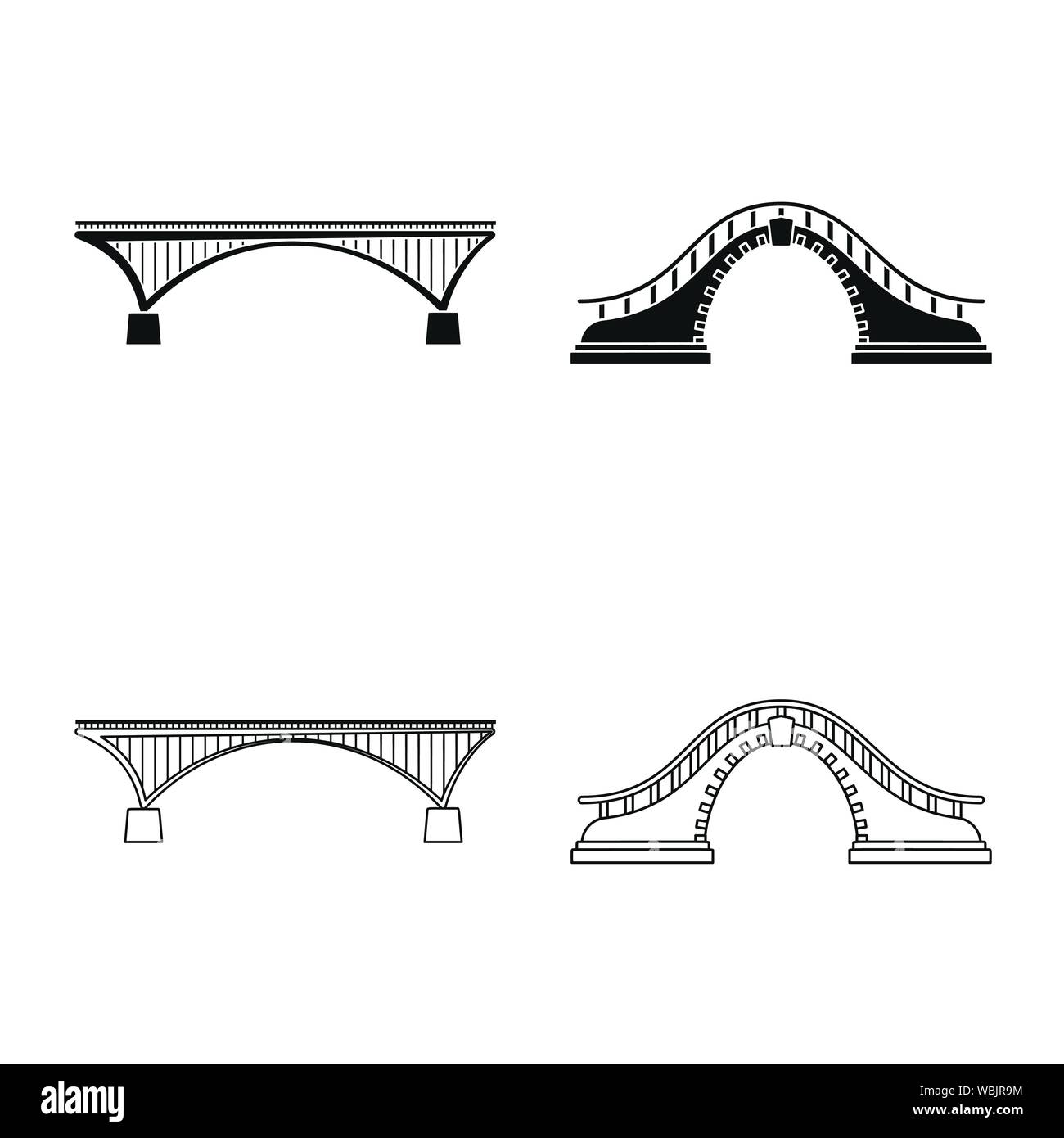 Isolated object of connection and design logo. Set of connection and side vector icon for stock ...