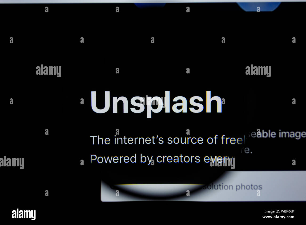 Unsplash logo hi-res stock photography and images - Alamy