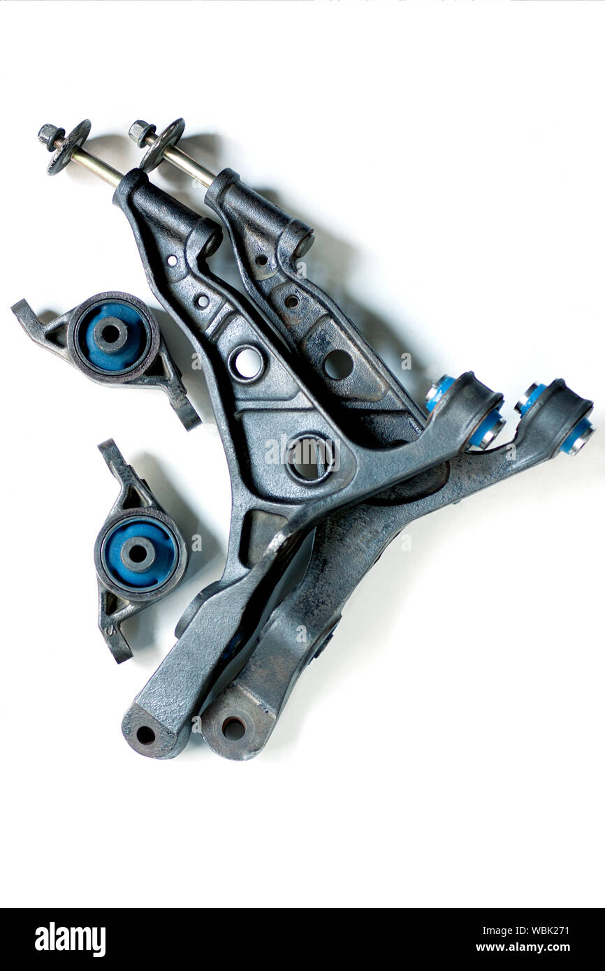 Silent block. Engine mount repaired or restored Stock Photo - Alamy