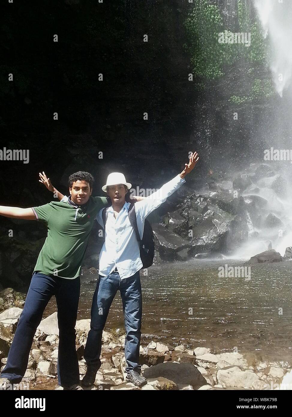 Waterfall Two Men High Resolution Stock Photography and Images - Alamy