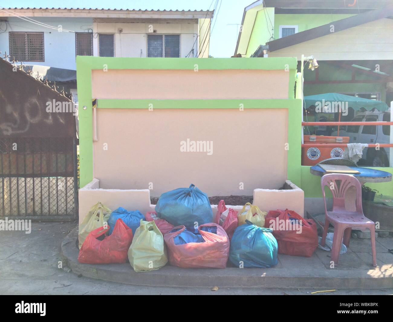 Garbage bag house hi-res stock photography and images - Alamy