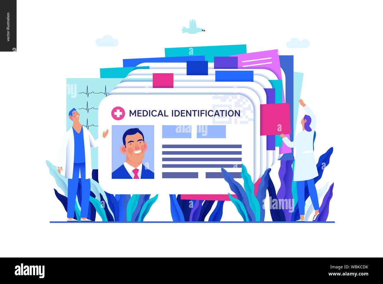 Id card appointment Stock Vector Images - Alamy