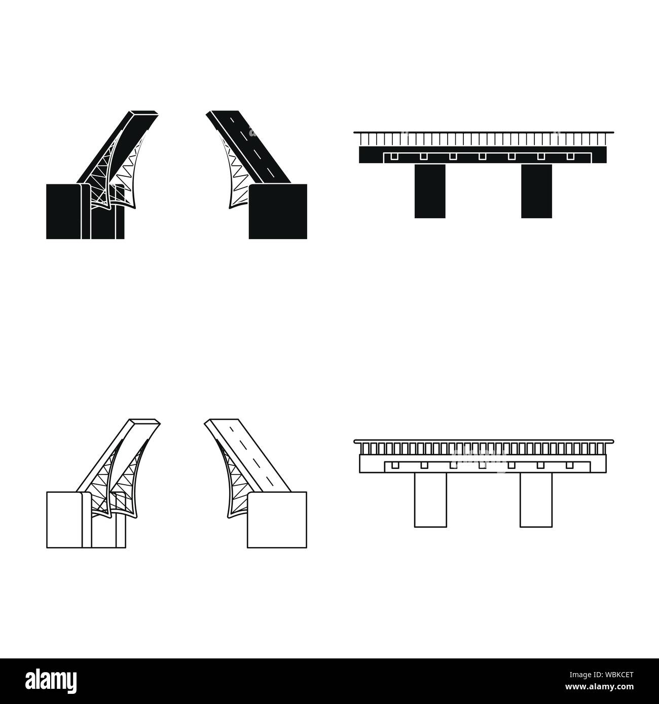 Vector Design Of Connection And Design Sign Set Of Connection And Side