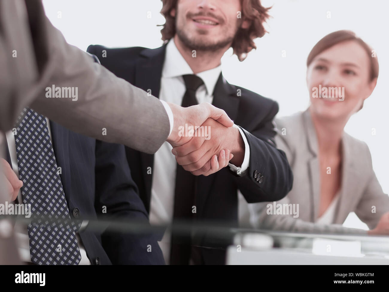 background image of handshake of business partners Stock Photo - Alamy