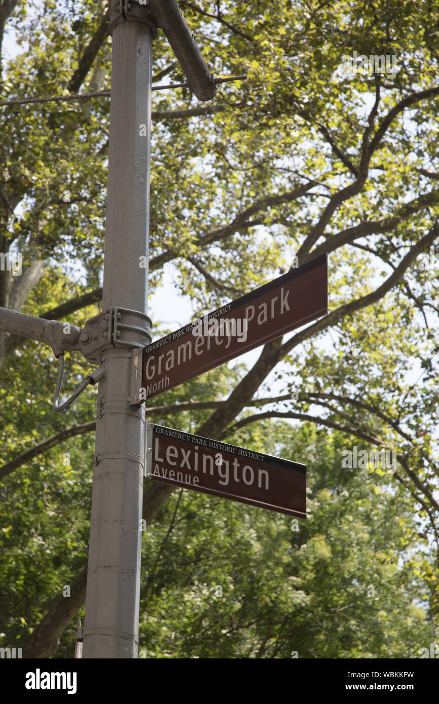 Lexington Avenue Street Sign Manhattan High Resolution Stock ...