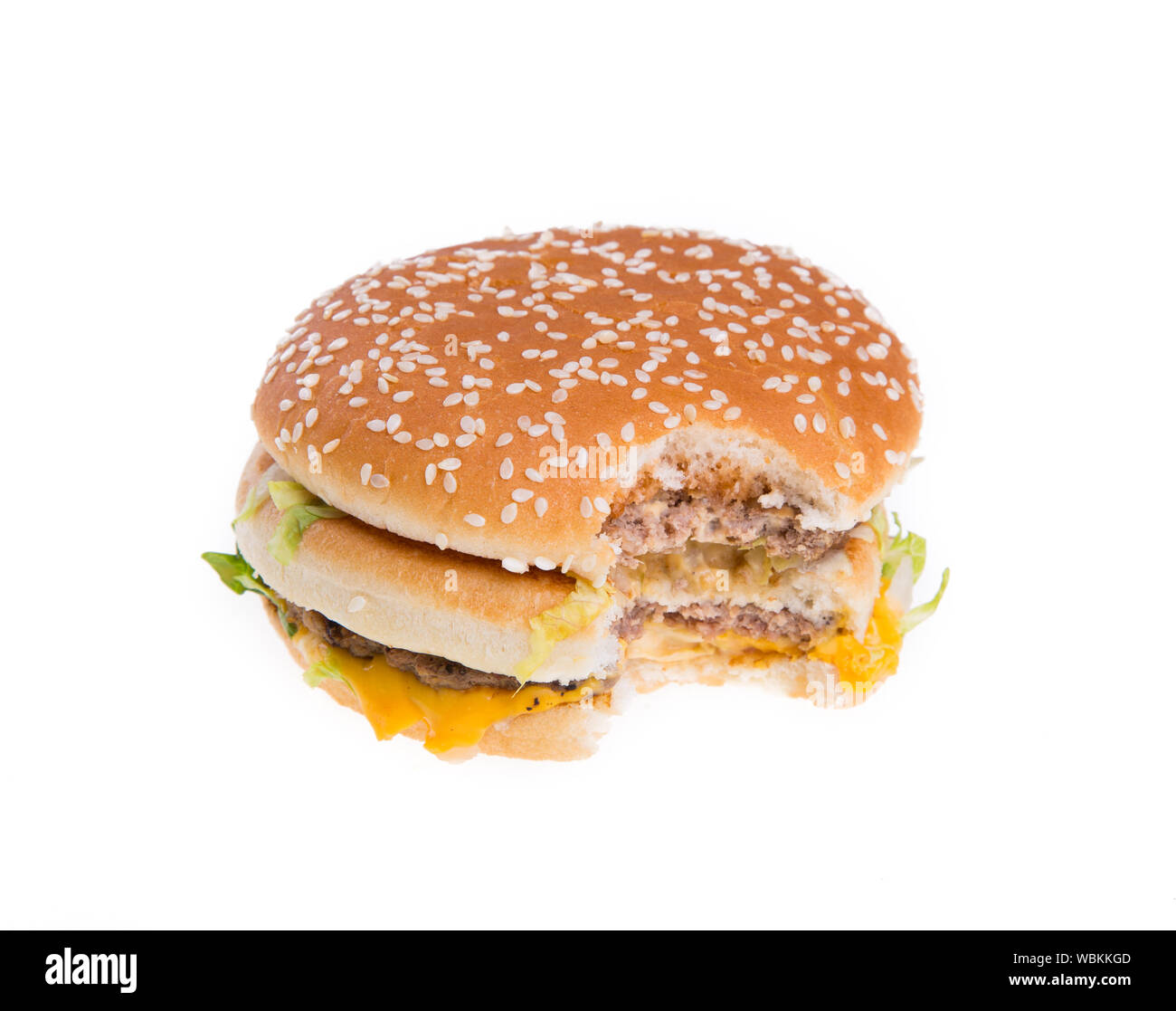 Cheeseburger with missing bite hi-res stock photography and images - Alamy