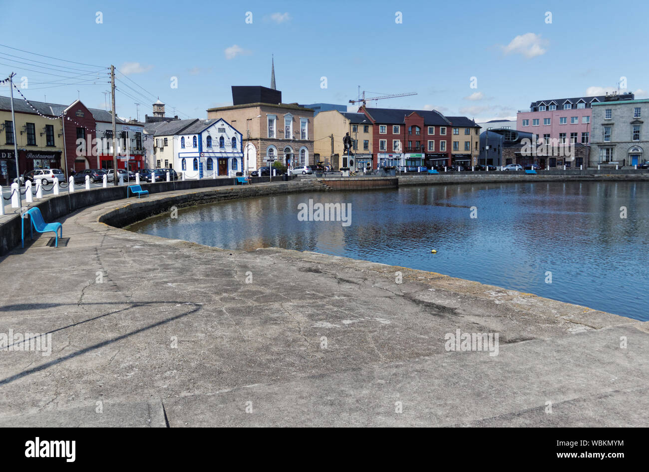 Irish town landscape.View of the Crescent Quay in Wexford,Ireland Stock ...