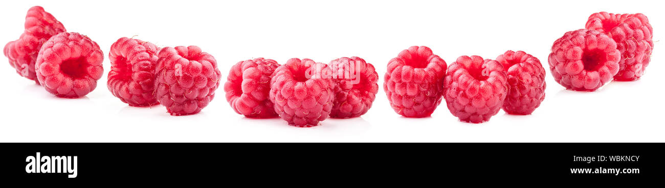 Raspberry isolated on white background Stock Photo - Alamy