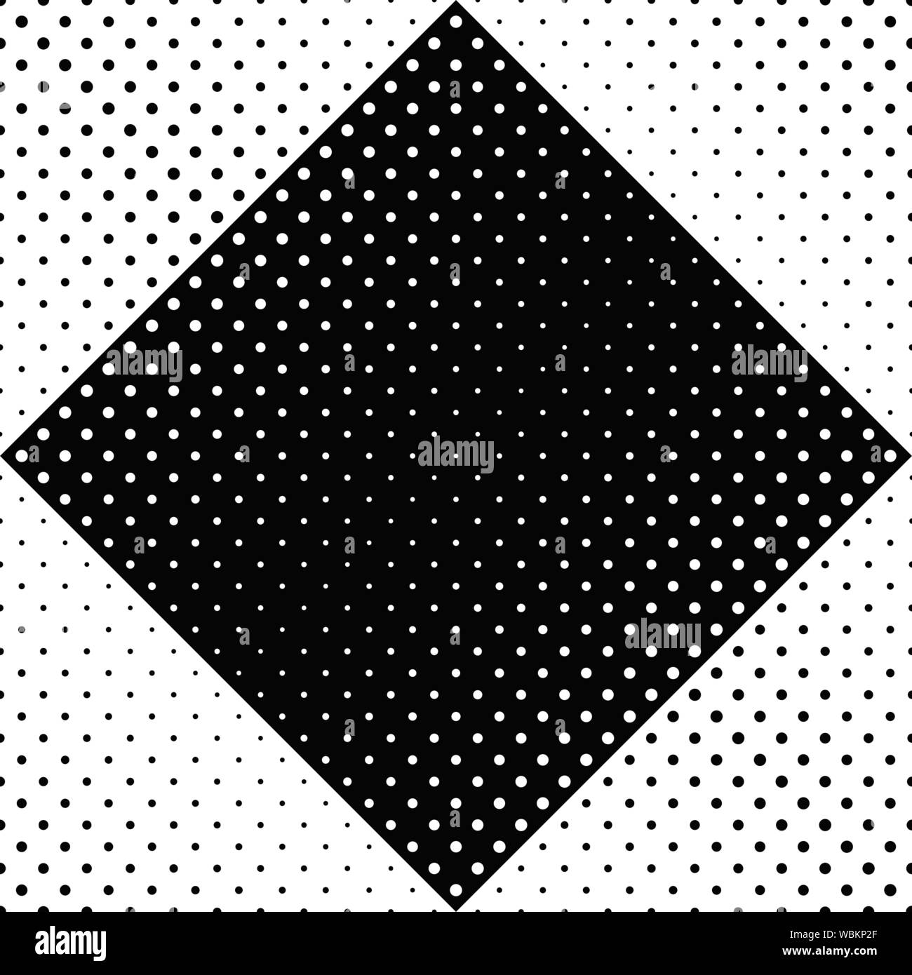 Geometrical Monochrome Abstract Seamless Circle Pattern Background Design Black And White