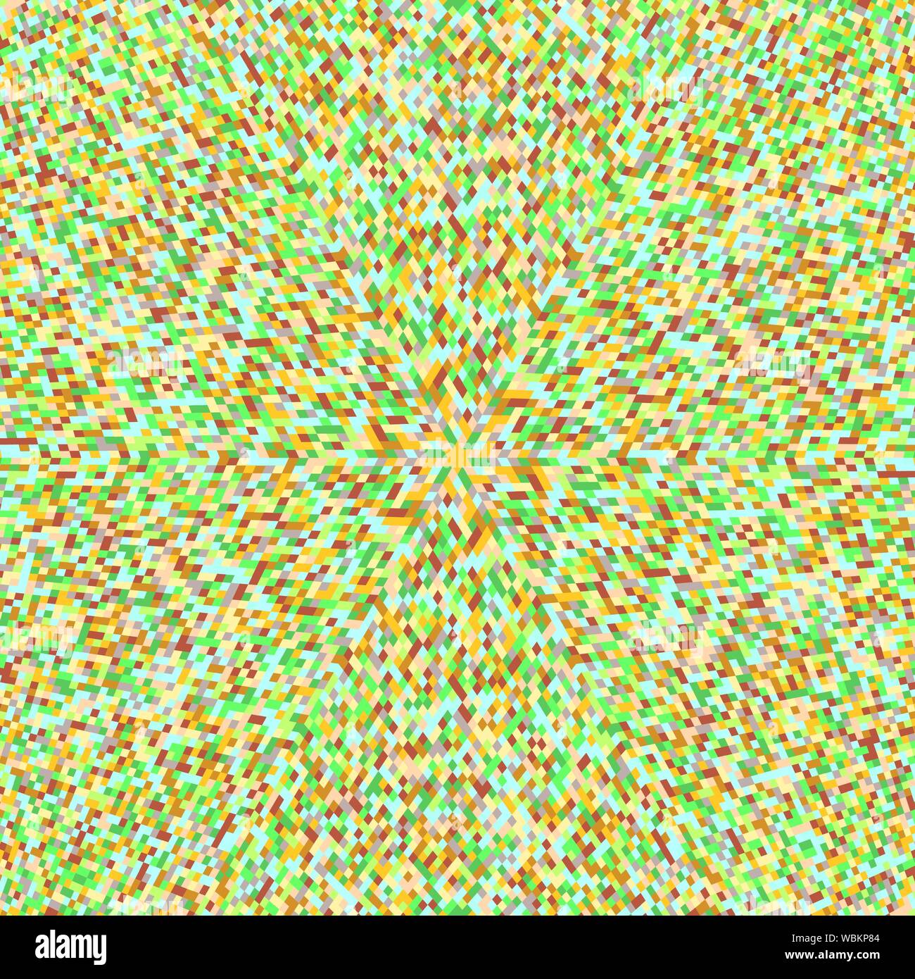 Dynamic hypnotic geometrical round tiled mosaic background - colorful psychedelic vector graphic ...