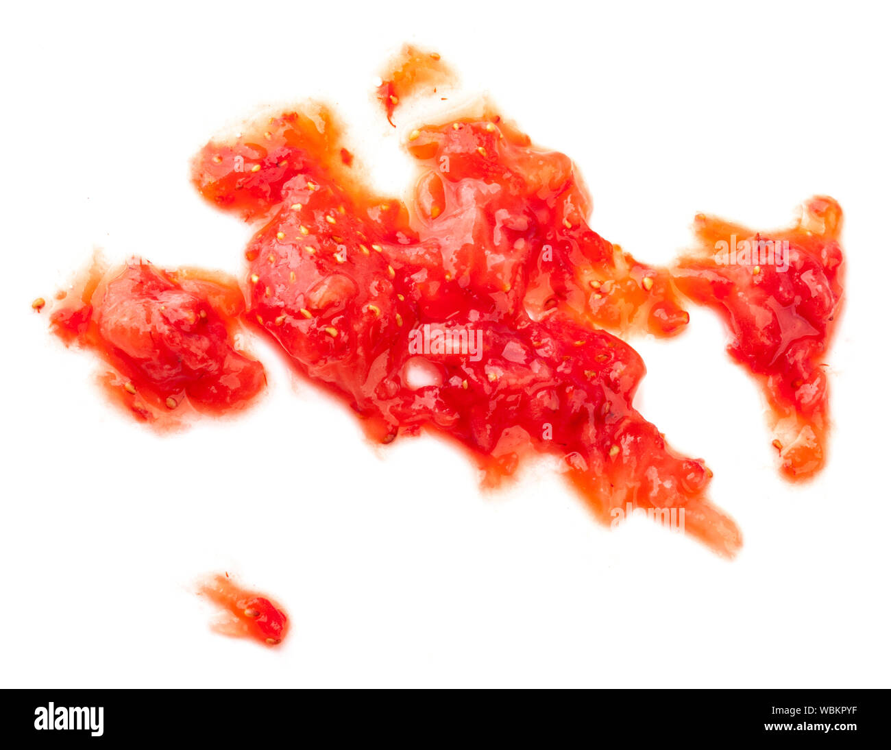 Strawberry splash on white background hi-res stock photography and ...