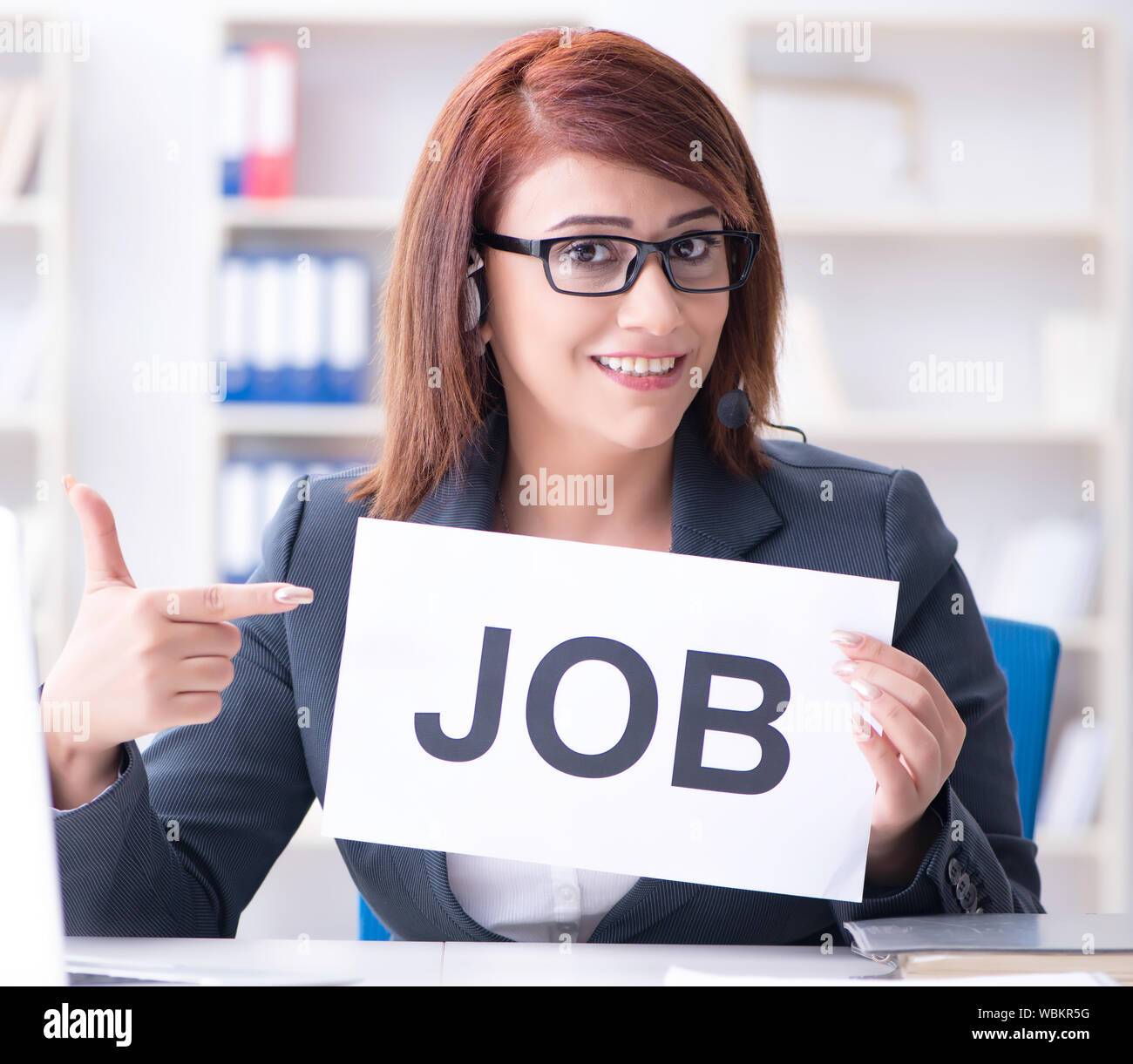 Businesswoman hiring new employees in office hi-res stock photography and images - Alamy