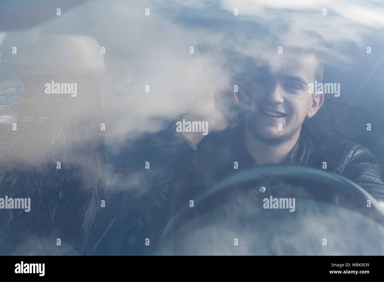 View through front windshield hi-res stock photography and images - Alamy