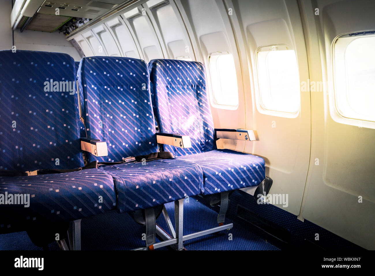 Interior airplane hi-res stock photography and images - Alamy