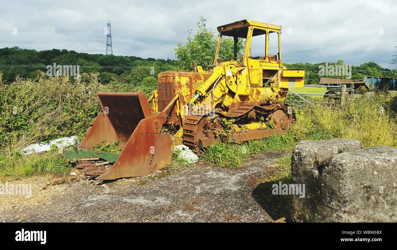 Abandoned bulldozer hi-res stock photography and images - Alamy