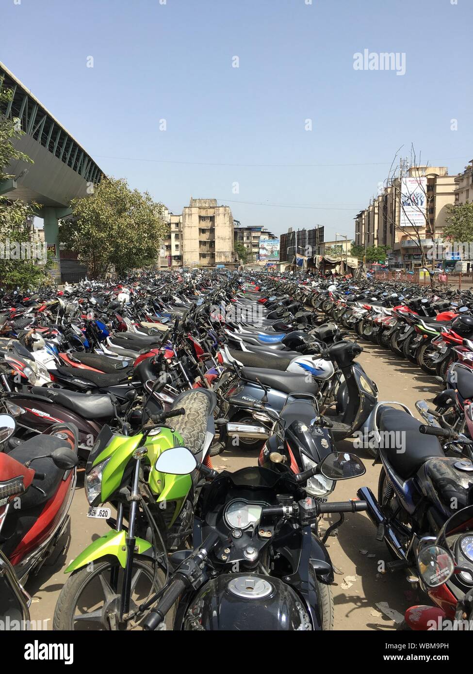 Motorbikes row transportation hi-res stock photography and images - Alamy