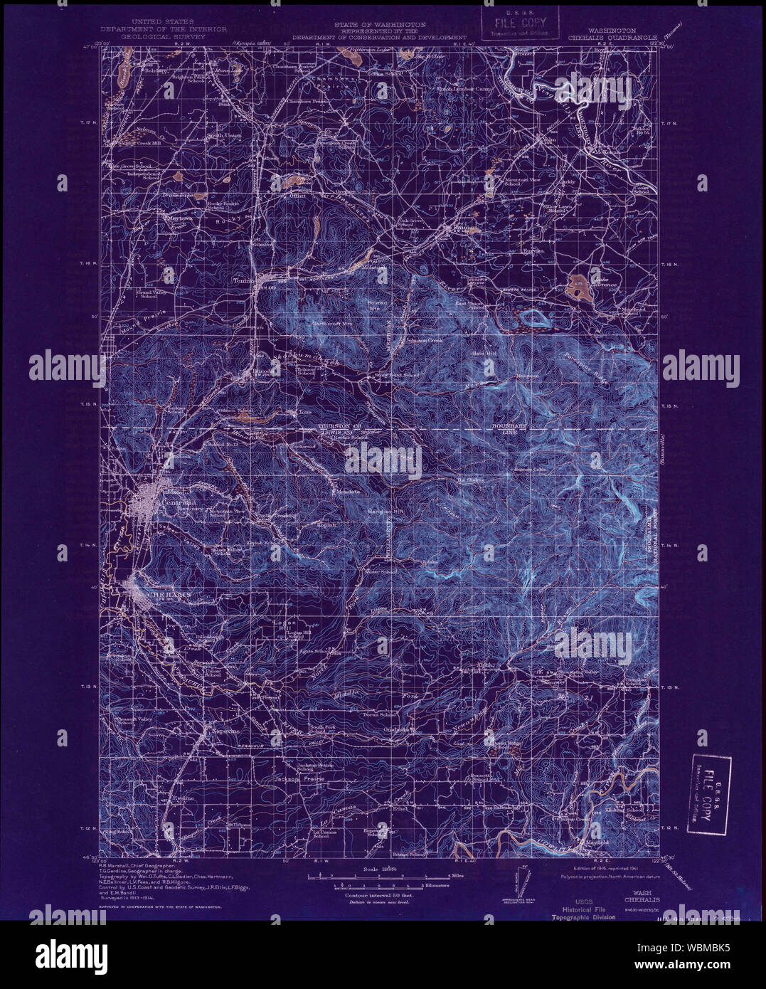 Map Of Chehalis High Resolution Stock Photography and Images - Alamy