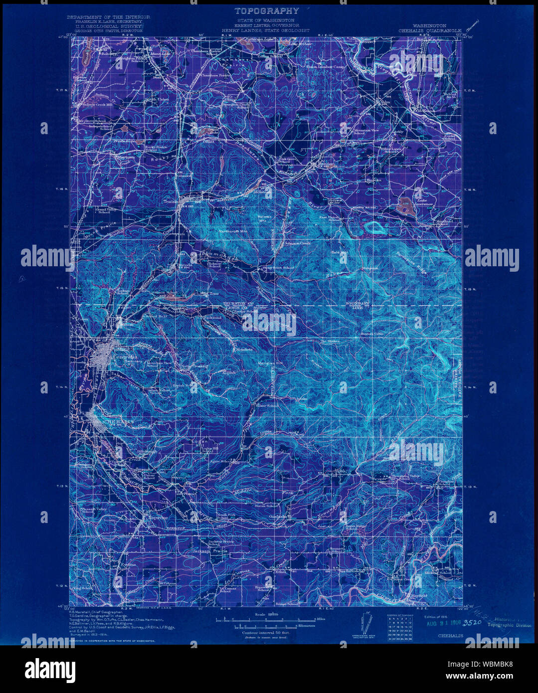 Map of chehalis hi-res stock photography and images - Alamy