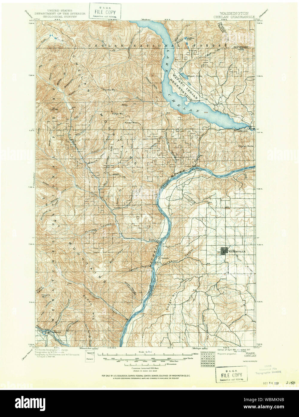 Chelan washington state map hi-res stock photography and images - Alamy